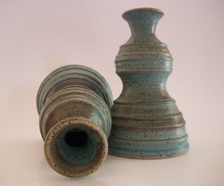 ALISON FENIAK - Mid Century Studio Pottery Candle Holders - Canada ...