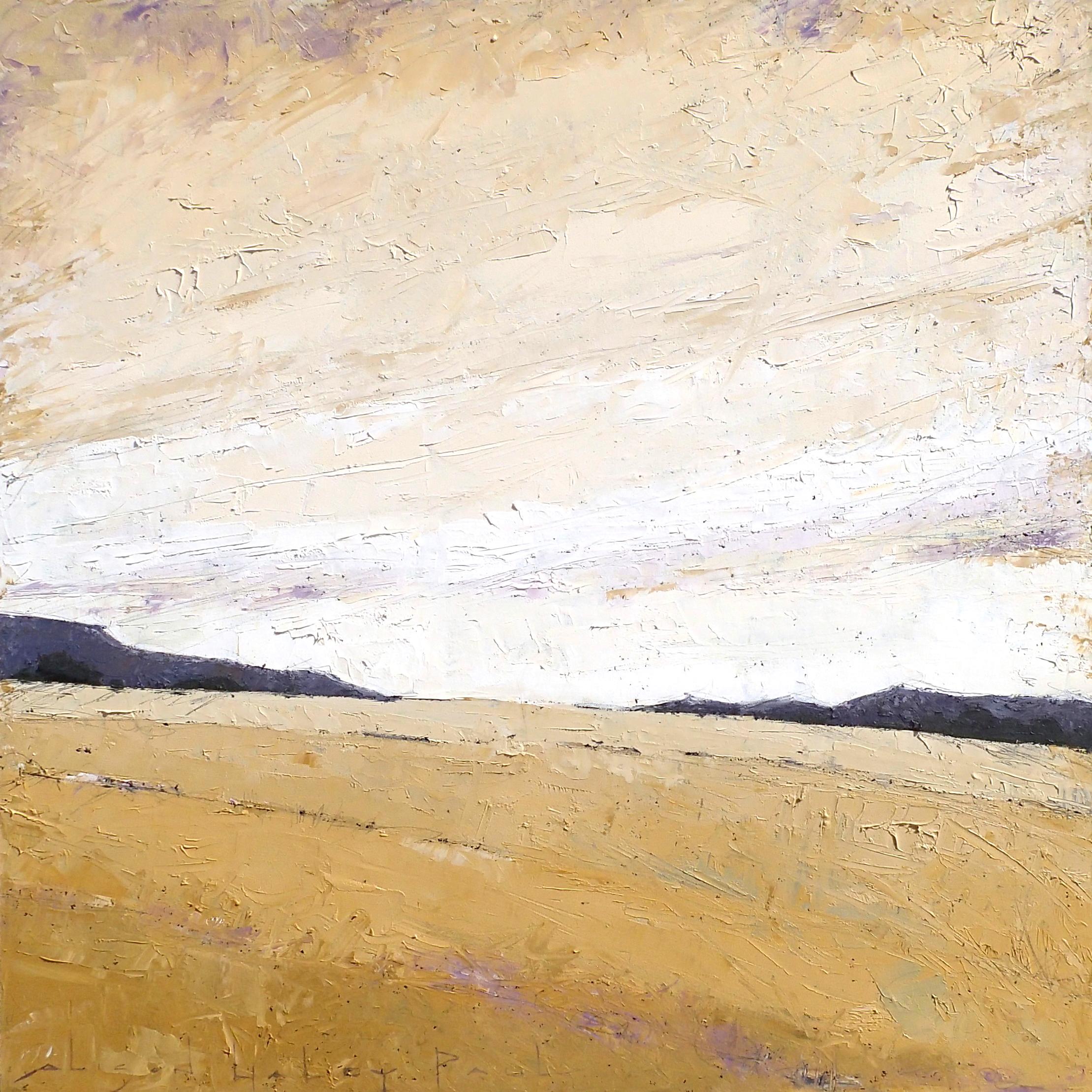 Alison Haley Paul - "Cliffside" Impasto mixed media painting of cliffs ...