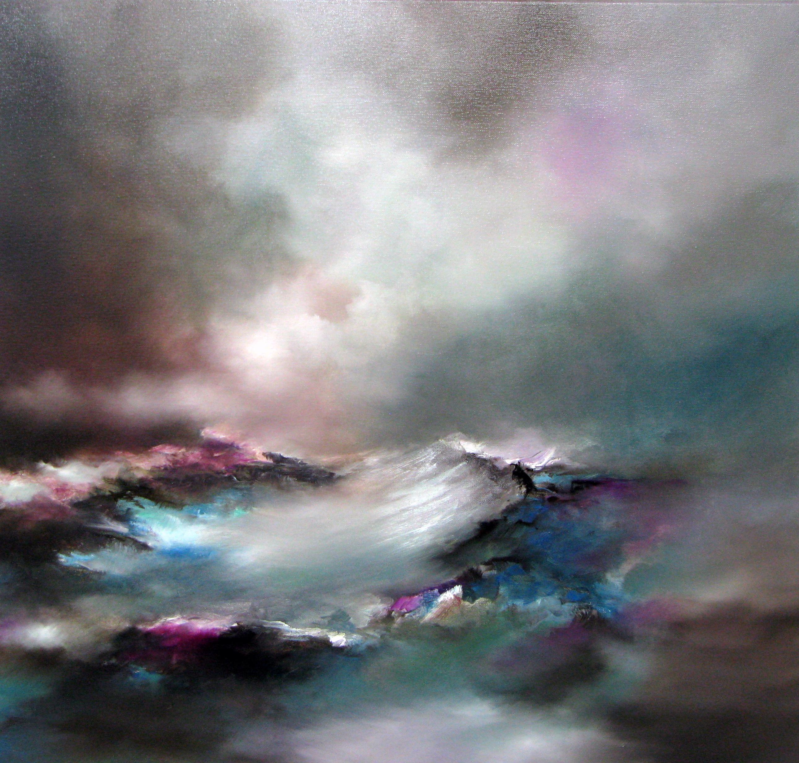 Alison Johnson - Fresh Rain Fall original abstract sea landscape ...