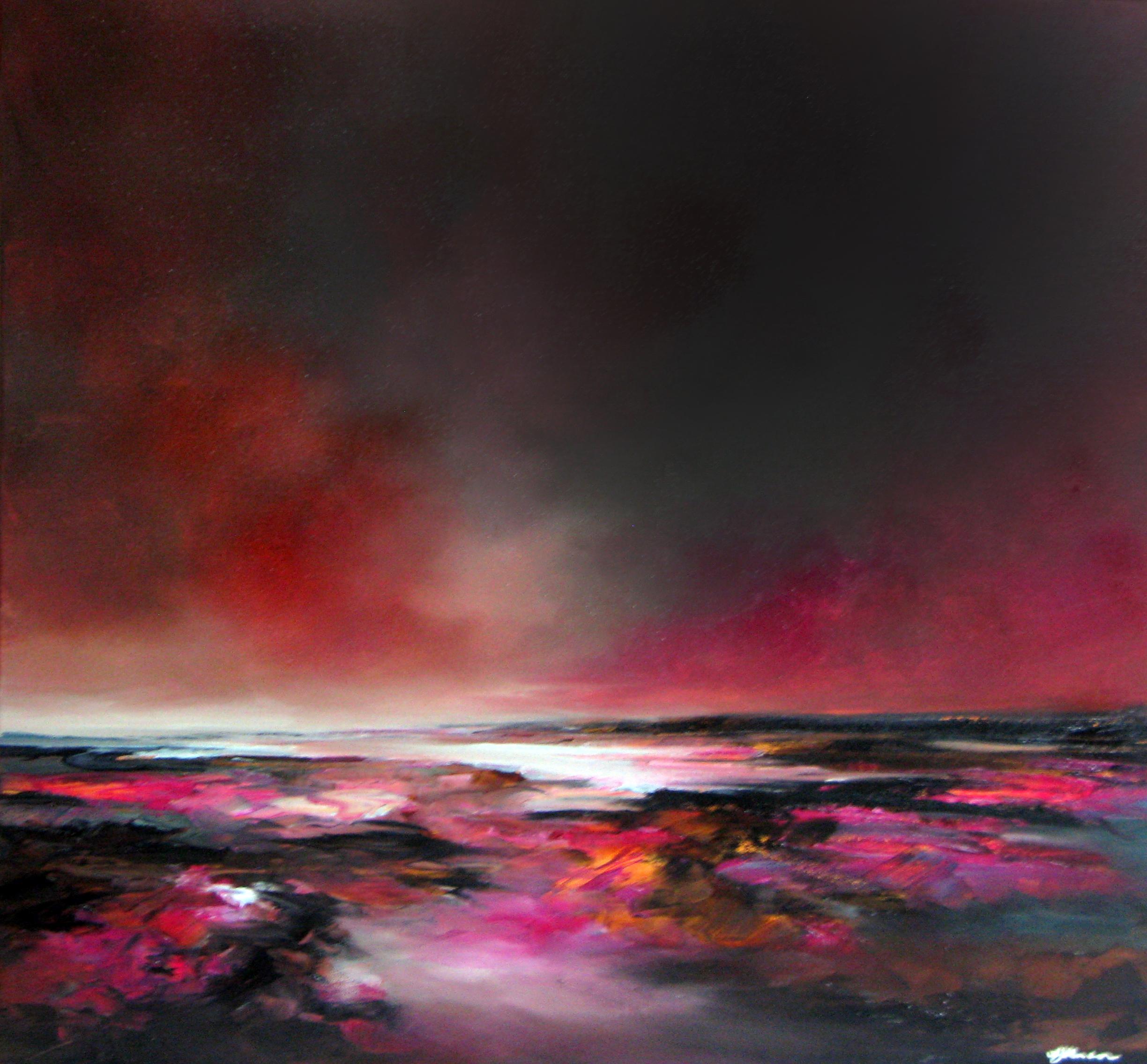 Alison Johnson - Sundown - abstract original oil painting-contemporary ...