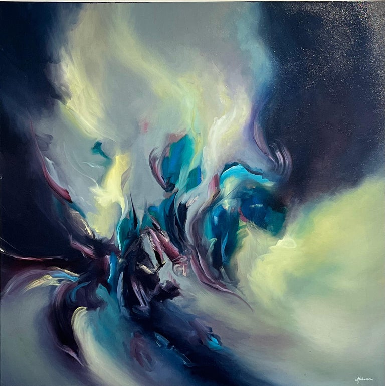 Alison Johnson - Tangled up in Blue - original abstract expression ...