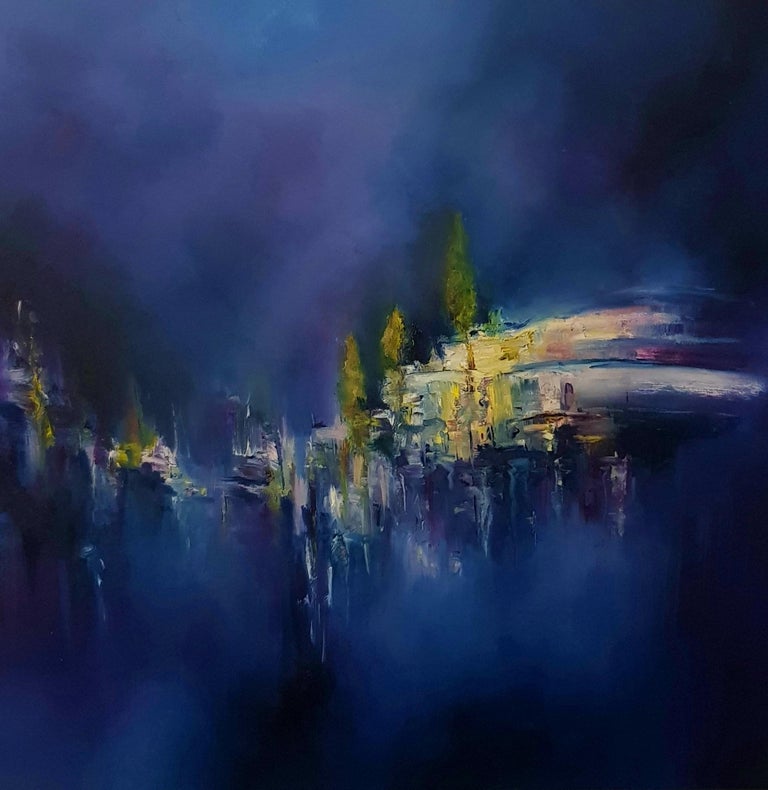 Alison Johnson - The Plaza - original abstract expression landscape ...