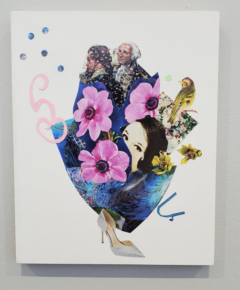 Alison Keenan - Imaginary Worlds: Flight - collage and ink on wood ...