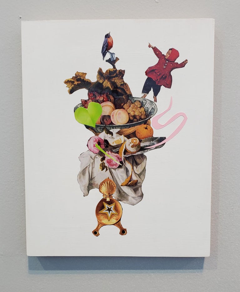 Alison Keenan - Imaginary Worlds: Play Time - collage and ink on wood ...