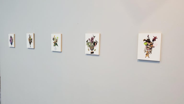 Alison Keenan - Imaginary Worlds: Wink, Wink. - collage and ink on wood ...