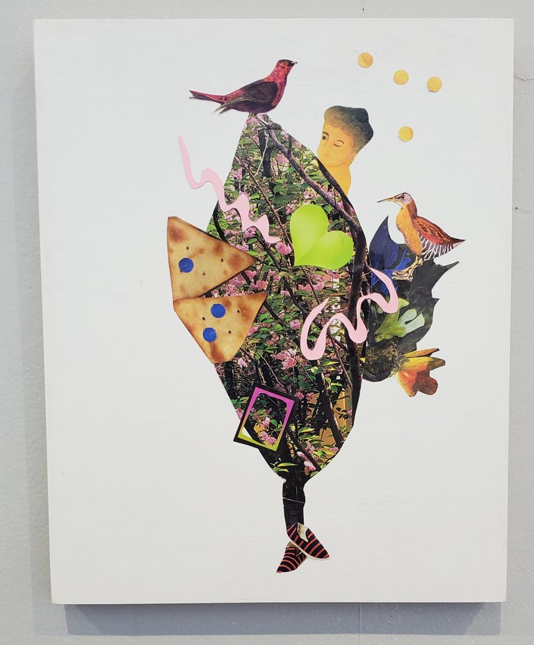 Alison Keenan - Imaginary Worlds: Wink, Wink. - collage and ink on wood ...