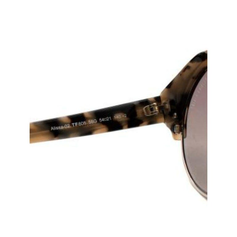 Alissa 02 Brown Tortoise Shell Sunglasses For Sale at 1stDibs