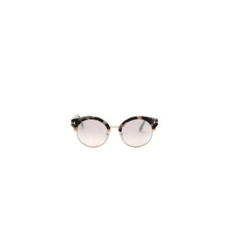 Alissa 02 Brown Tortoise Shell Sunglasses For Sale at 1stDibs