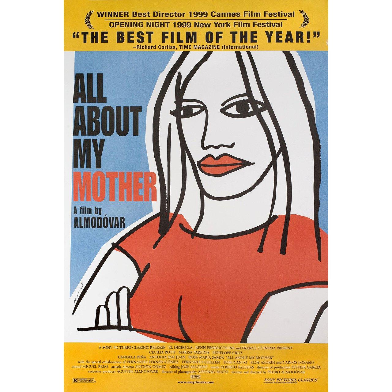 "All About My Mother" 1999 U.S. One Sheet Film Poster For Sale at 1stDibs