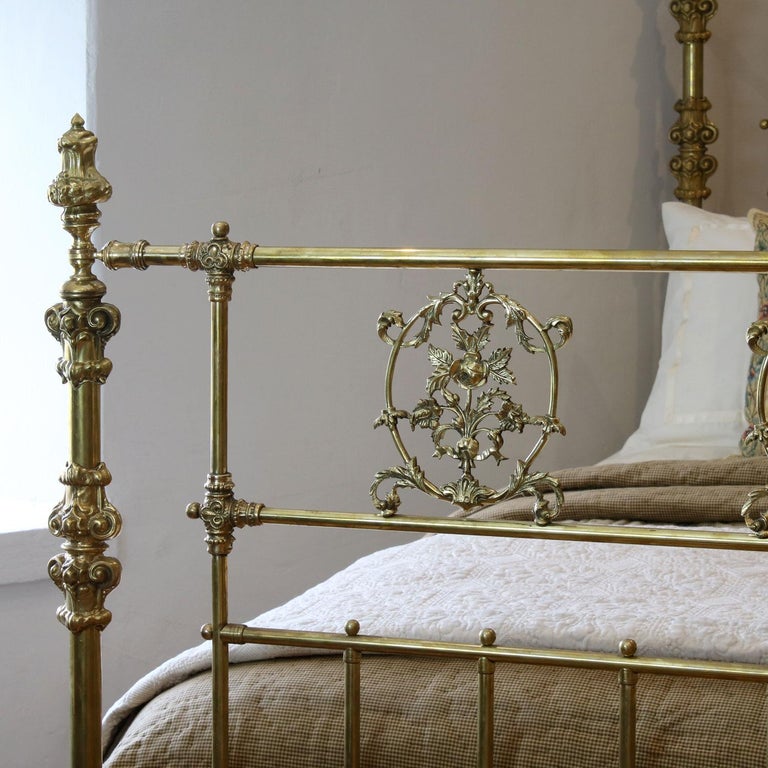 All Brass Antique Bed MK213 For Sale at 1stDibs