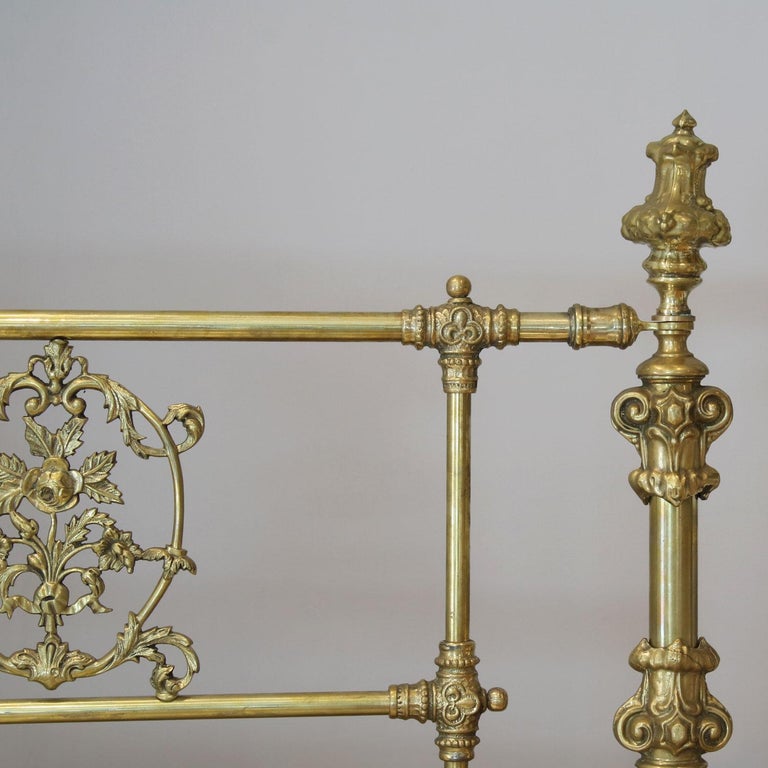 All Brass Antique Bed MK213 For Sale at 1stDibs