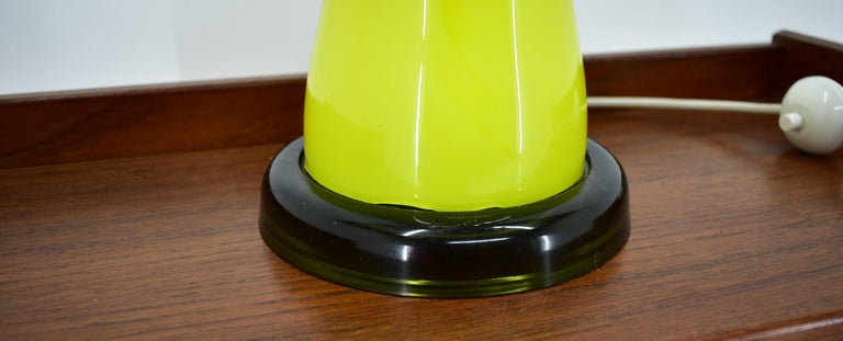 All Glass Table Lamp by Beleuchtungsglass Kombinat Görlitz, 1960s For ...