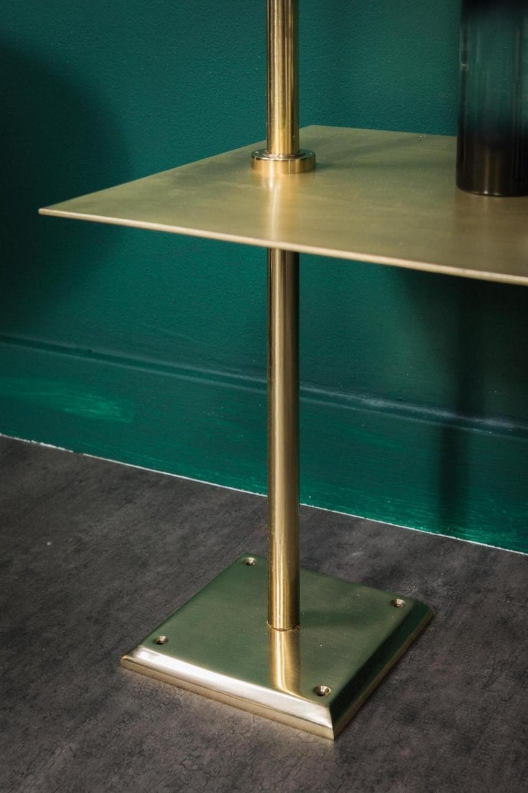 All in Brass Modular Wall Unit System Storage Shelves For Sale at ...