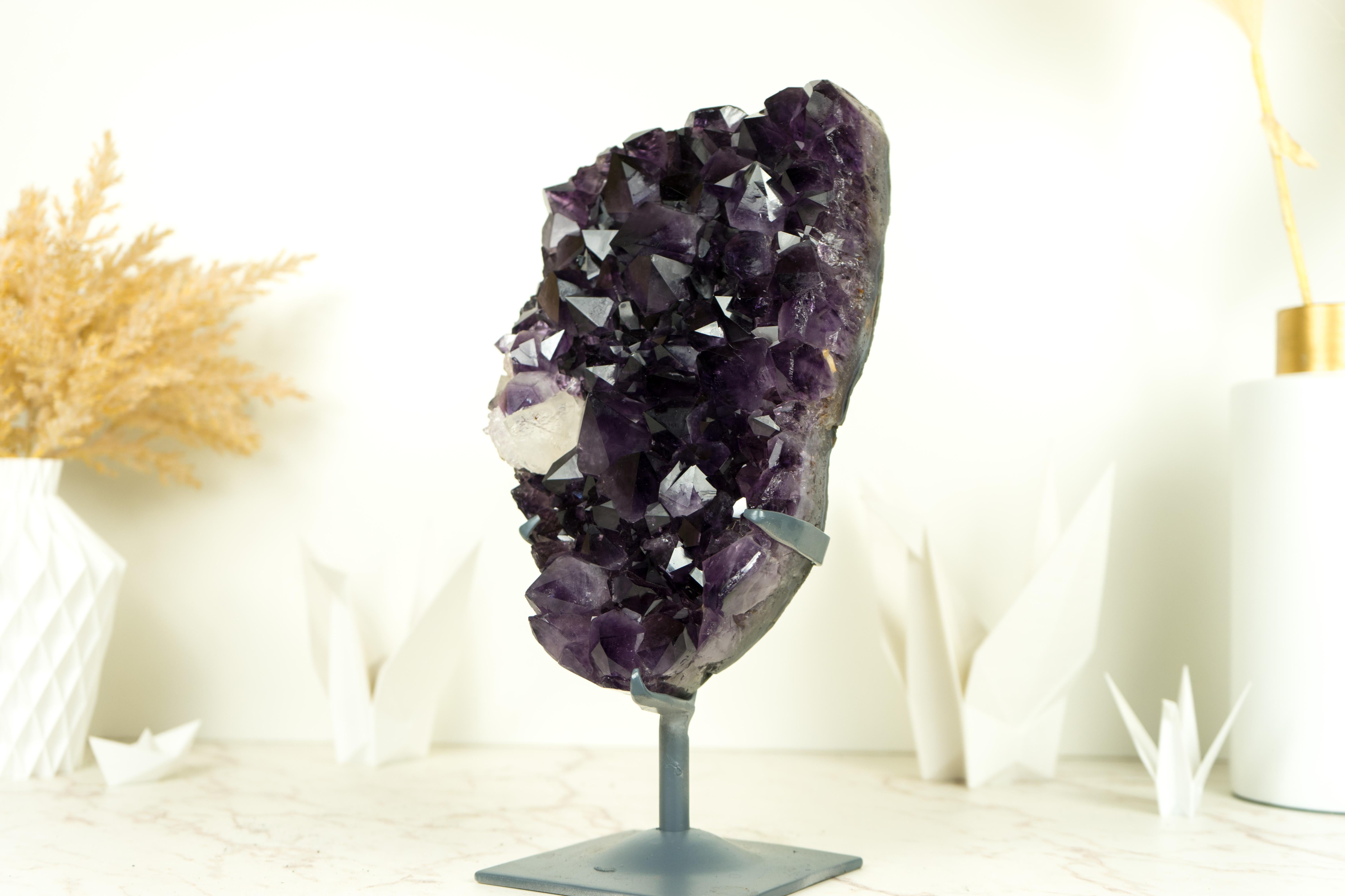 All Natural Amethyst Geode Cluster with World-Class Grape Purple ...