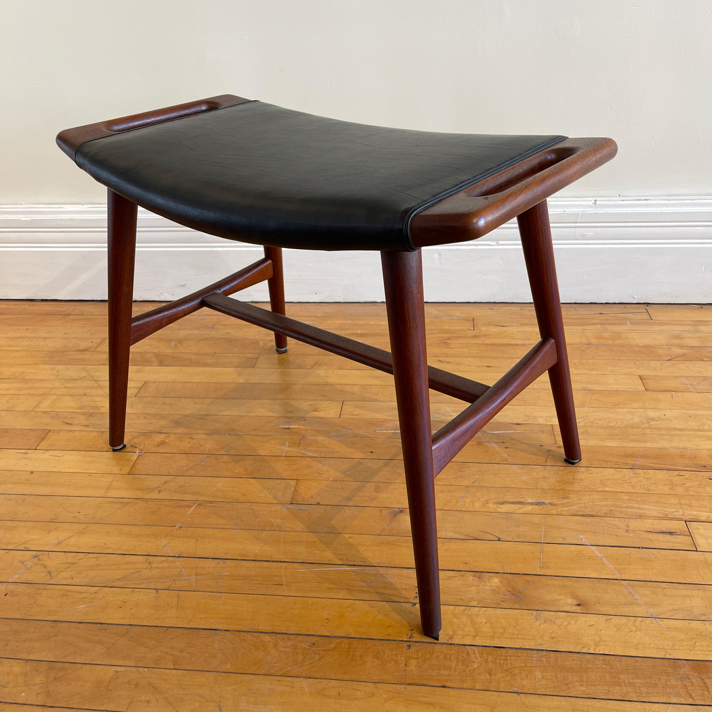 All Original Early Hans Wegner AP-30 Teak Piano Stool for A.P. Stolen ...