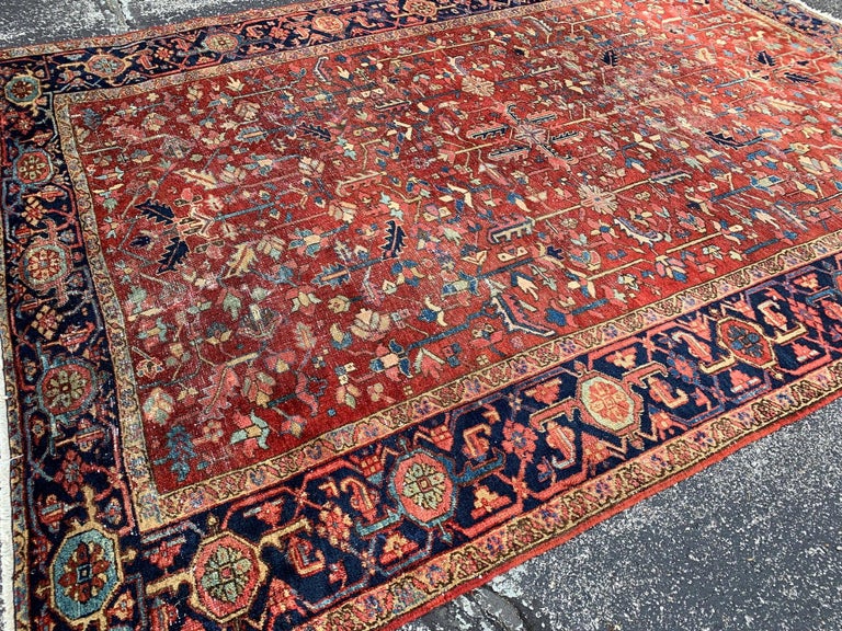All-Over Luxurious Rich Antique Tribal Rug, 1920-30's For Sale at 1stDibs