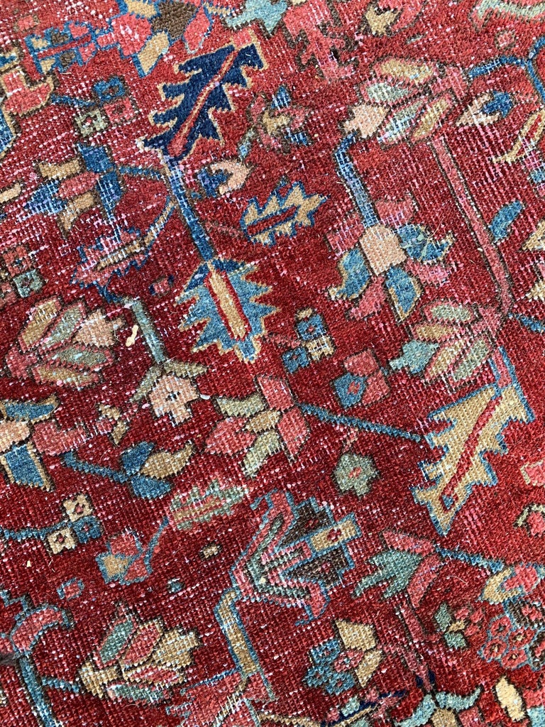 All-Over Luxurious Rich Antique Tribal Rug, 1920-30's For Sale at 1stDibs