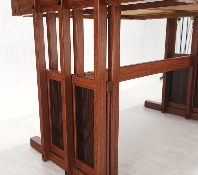 All Solid Teak Top and Base Architectural Studio Made Partners Desk ...