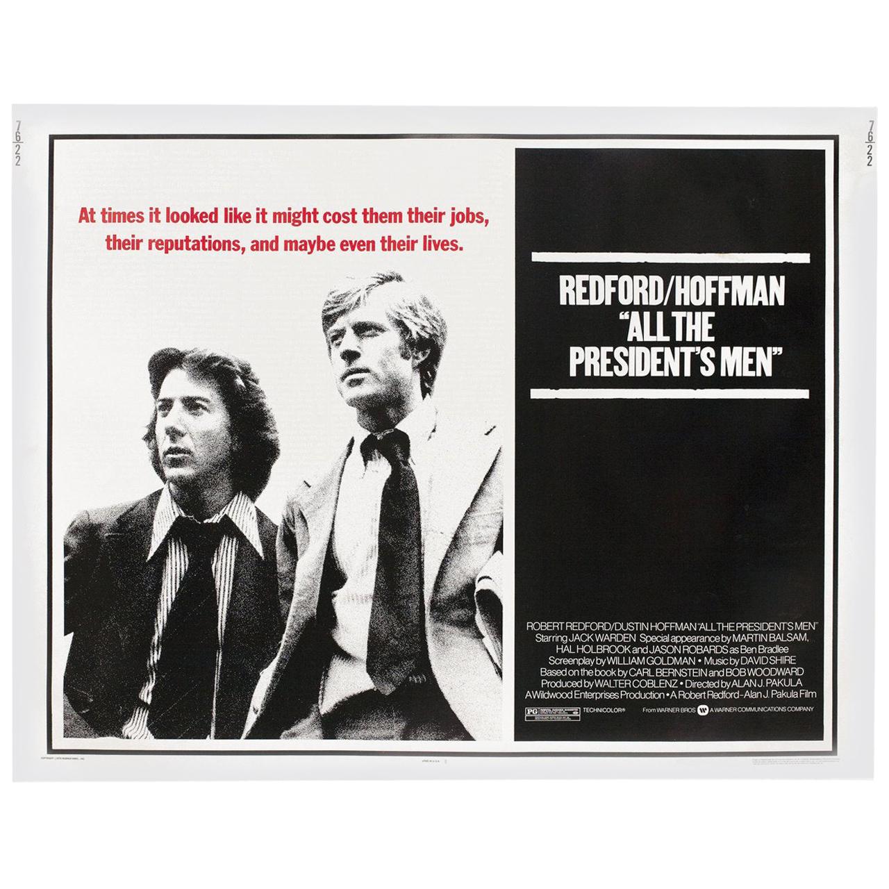 'All the President's Men' 1976 U.S. Half Sheet Film Poster For Sale at ...