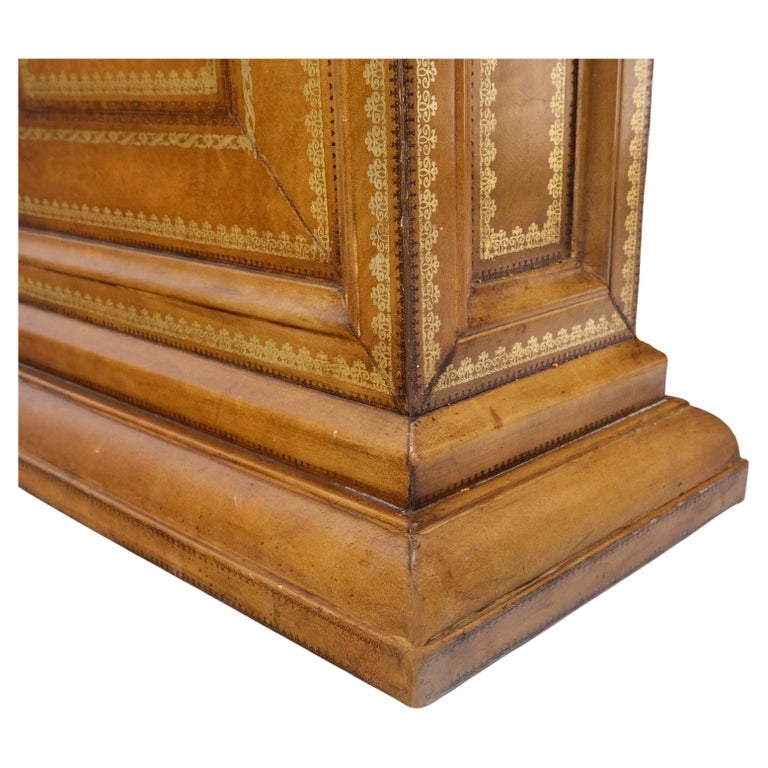 All Wrapped in Tooled Leather Massive Decorative Columns 2 Part ...