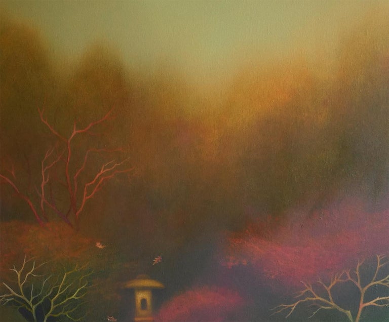 Alla Tsank - “Autumn Escape” Dark Abstract Figurative Woman in a Forest ...