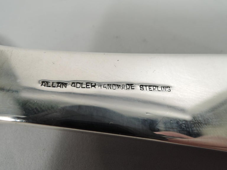 Allan Adler Midcentury Hand-Hammered Sterling Silver Cake Knife For ...