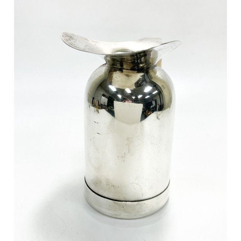 Allan Adler Sterling Silver and Glass Modernist Carafe For Sale at 1stDibs