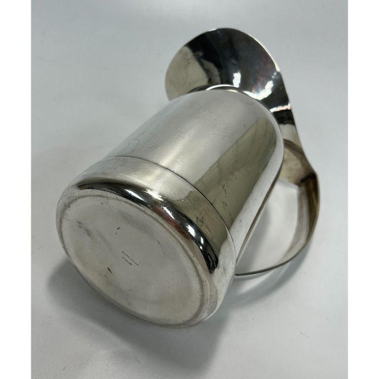 Allan Adler Sterling Silver and Glass Modernist Carafe For Sale at 1stDibs