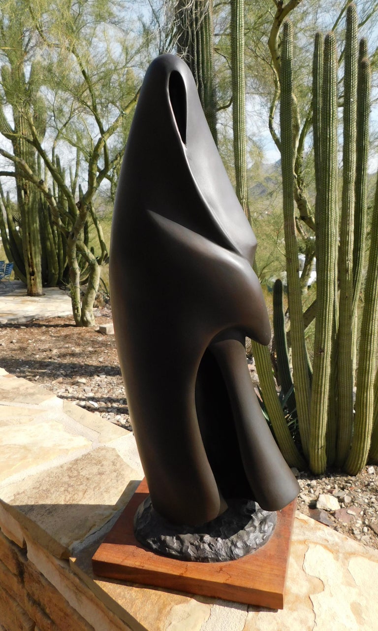 Allan Houser Native American Modernist Bronze Sculpture, 1989 ...