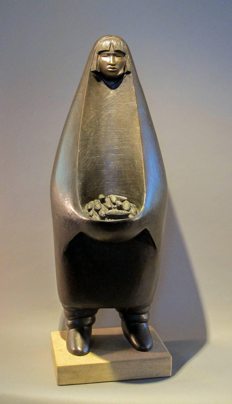 Allan Houser - Maize Harvest, by Allan Houser, woman,maize, bronze ...