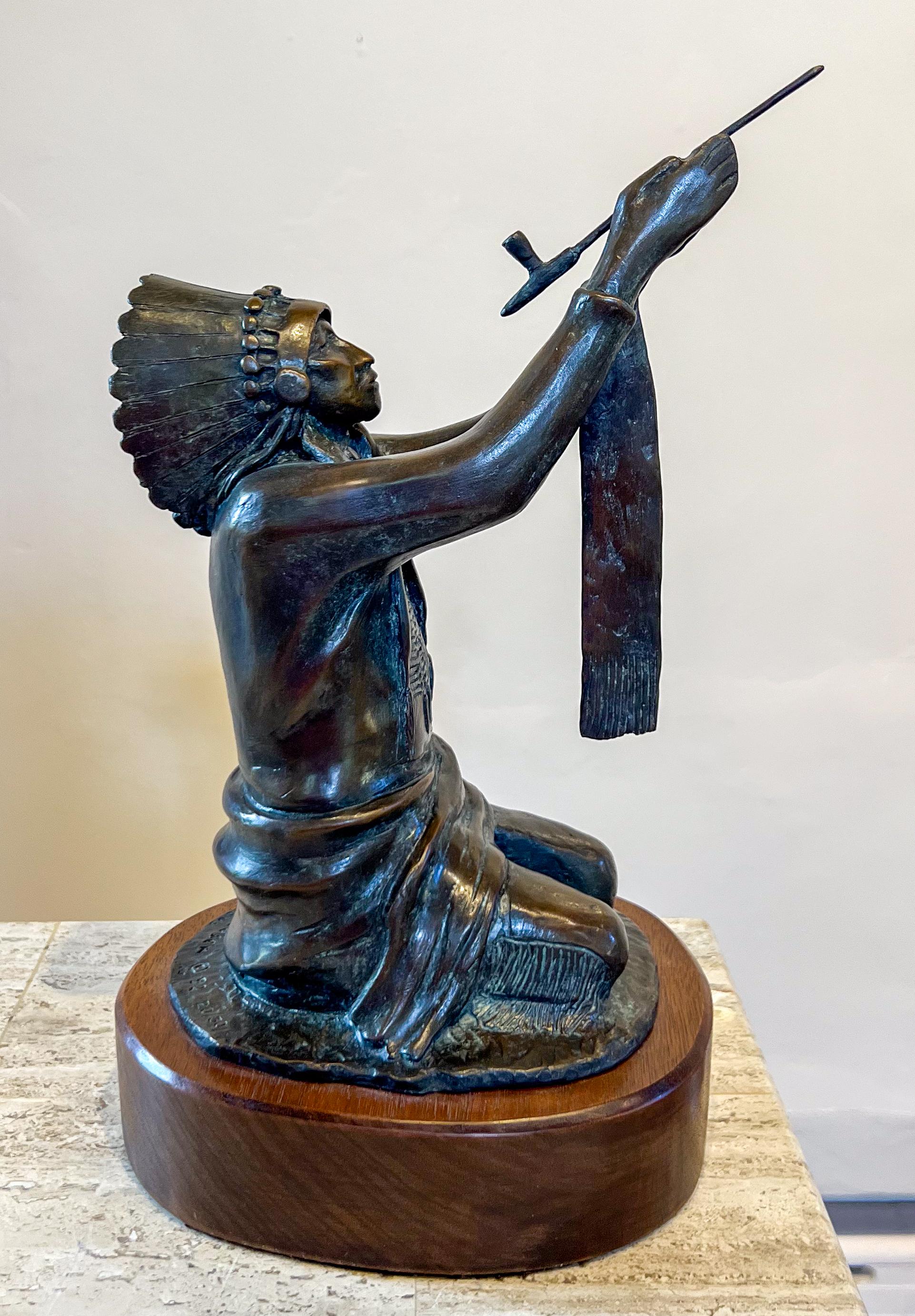 Allan Houser - The Offering, sculpture, by Allan Houser, Plains Indian ...