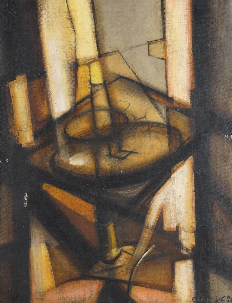Allan Hugh Clarke - Machine #5 Period Mid Century Abstract Interior ...