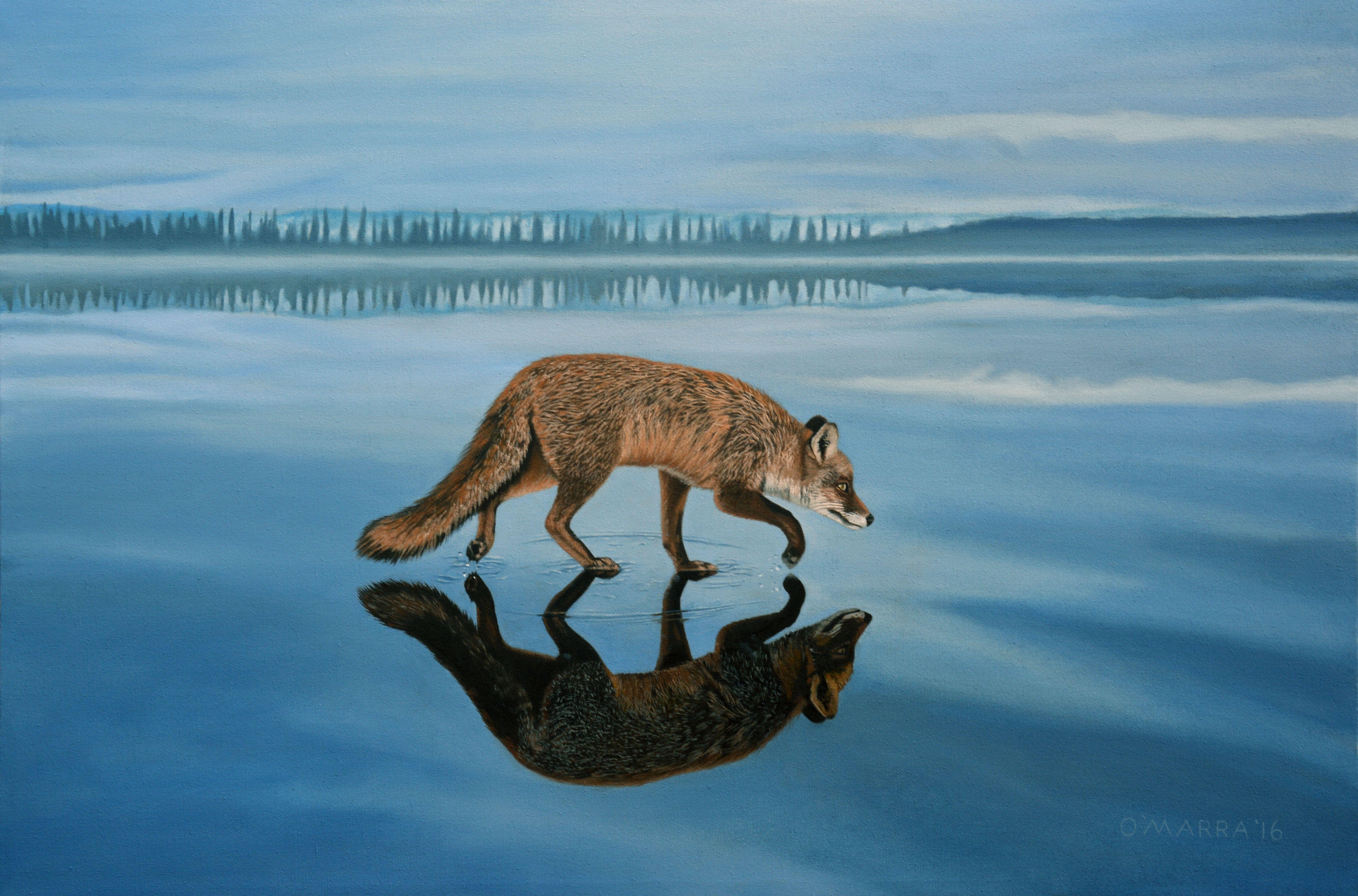 Allan O'Marra - Purple Lily Perennial, Painting, Oil on Canvas For Sale ...