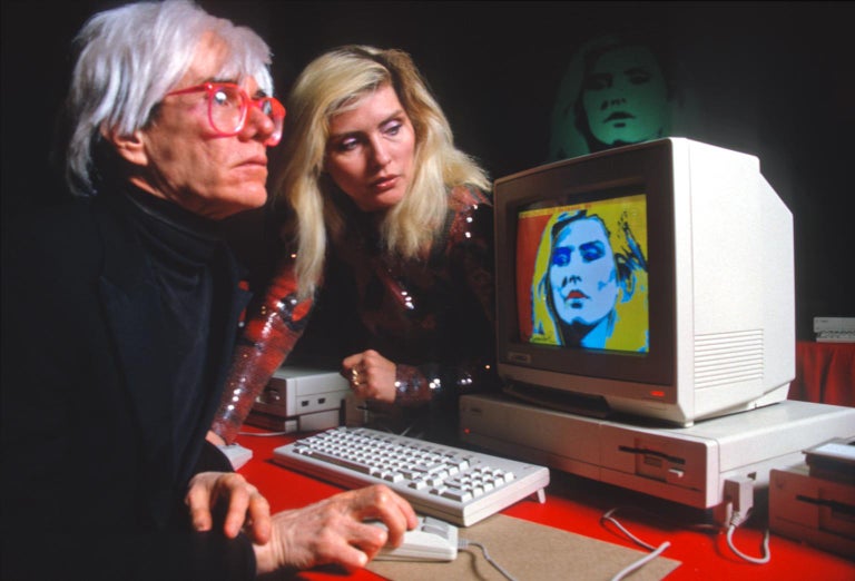 Allan Tannenbaum - Debbie Harry Andy Warhol Amiga Computer - Fine Art ...