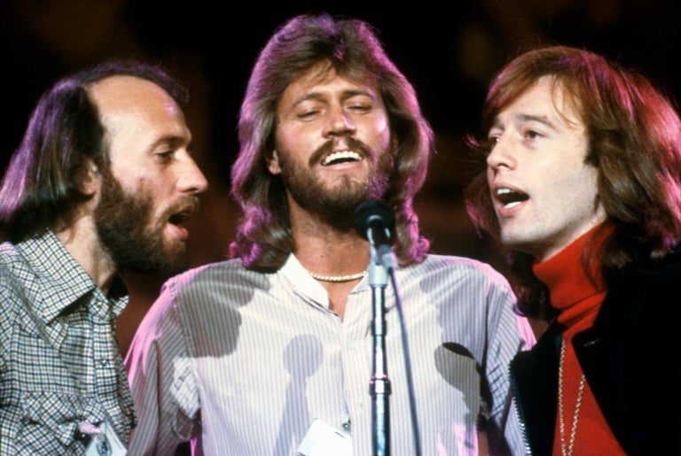 Allan Tannenbaum - Maurice, Barry and Robin Gibb of The Bee Gees at ...