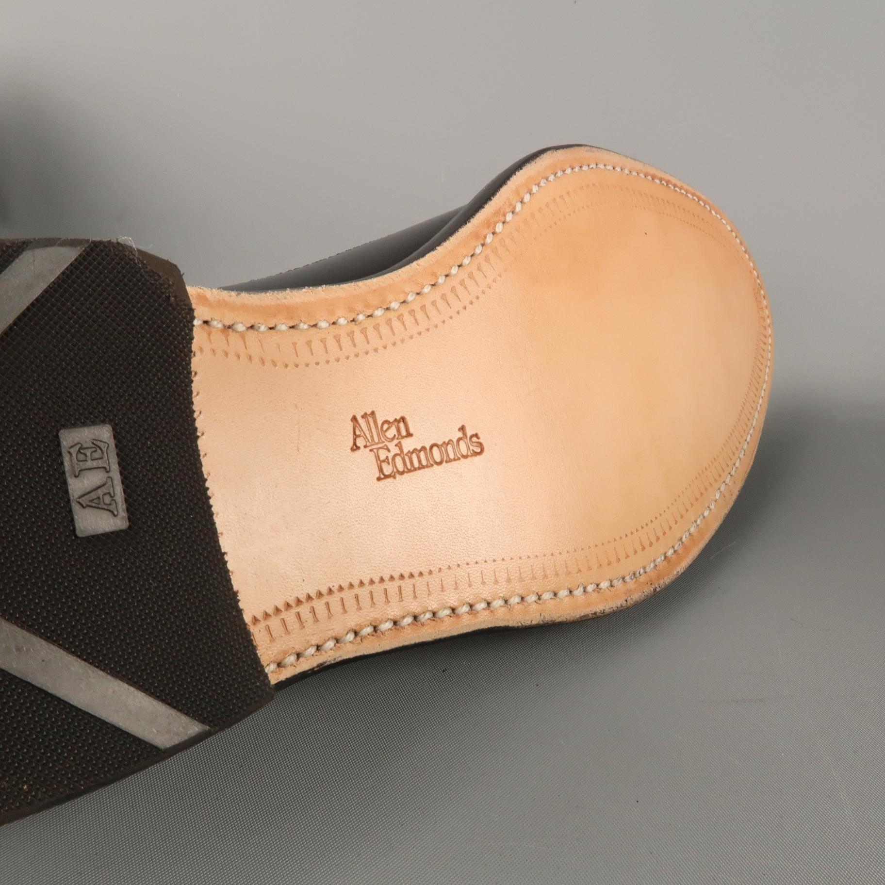 ALLEN EDMONDS Size 9.5 Manchester Black Wingtip Leather Tassel Loafers ...