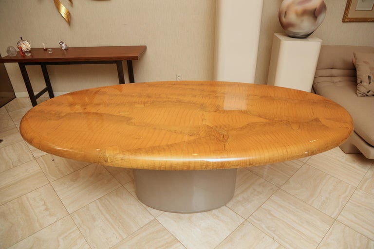 Alligator and Lacquer Oval Dining Table For Sale at 1stDibs | oval ...