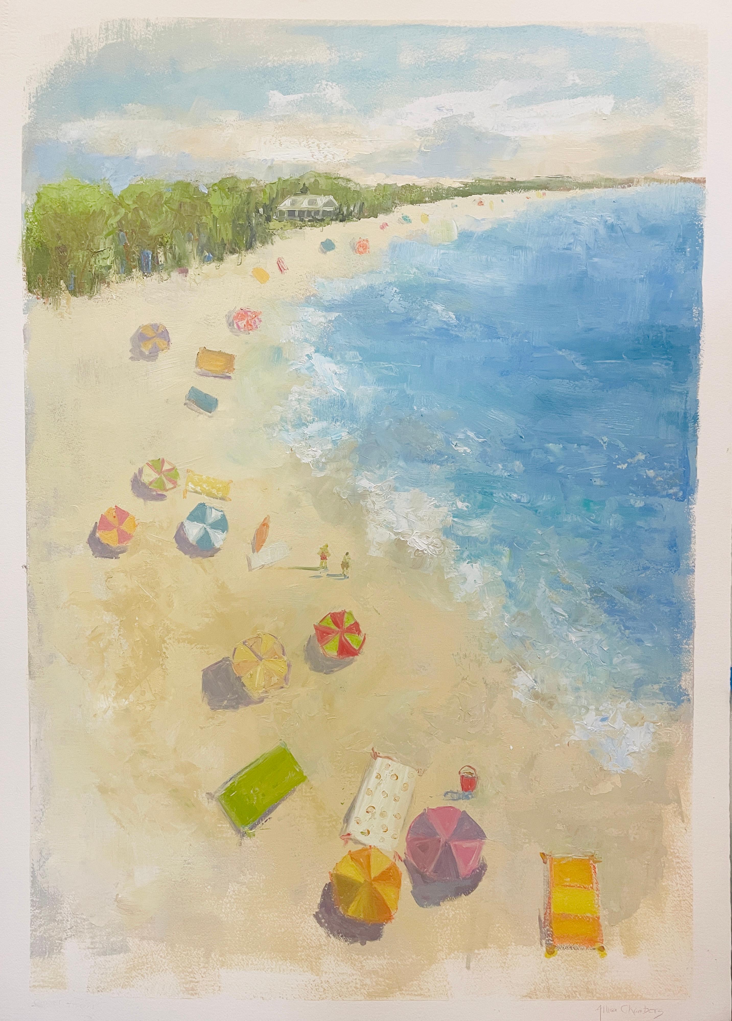Allison Chambers - Beach Confetti by Allison Chambers, Oil on Paper ...
