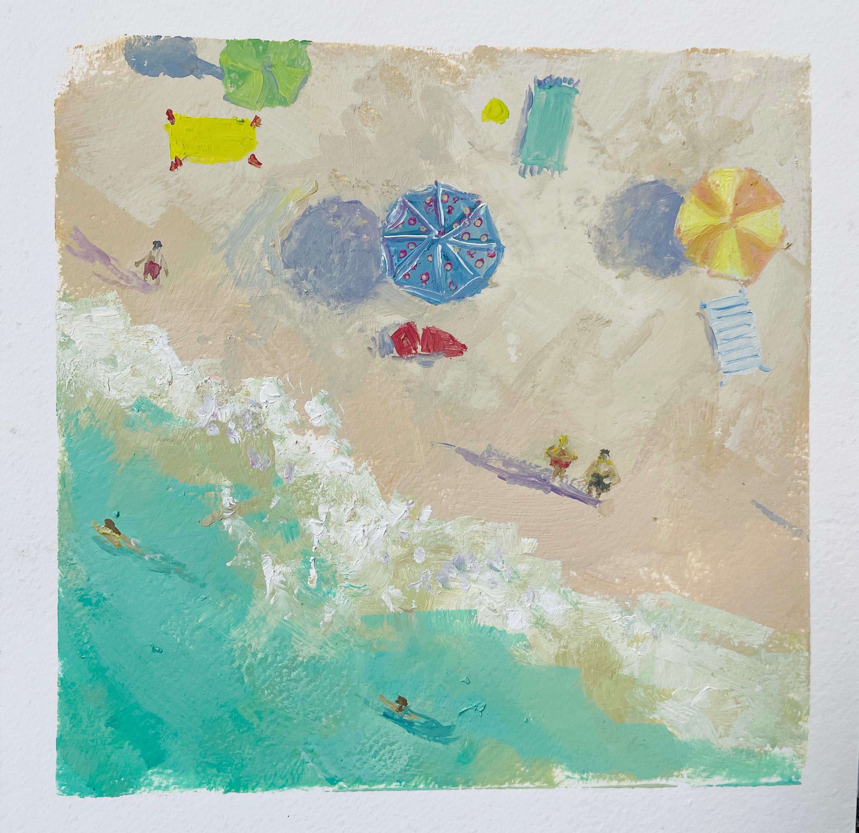 Allison Chambers - Deep Blue Sea by Allison Chambers, Oil on Paper ...