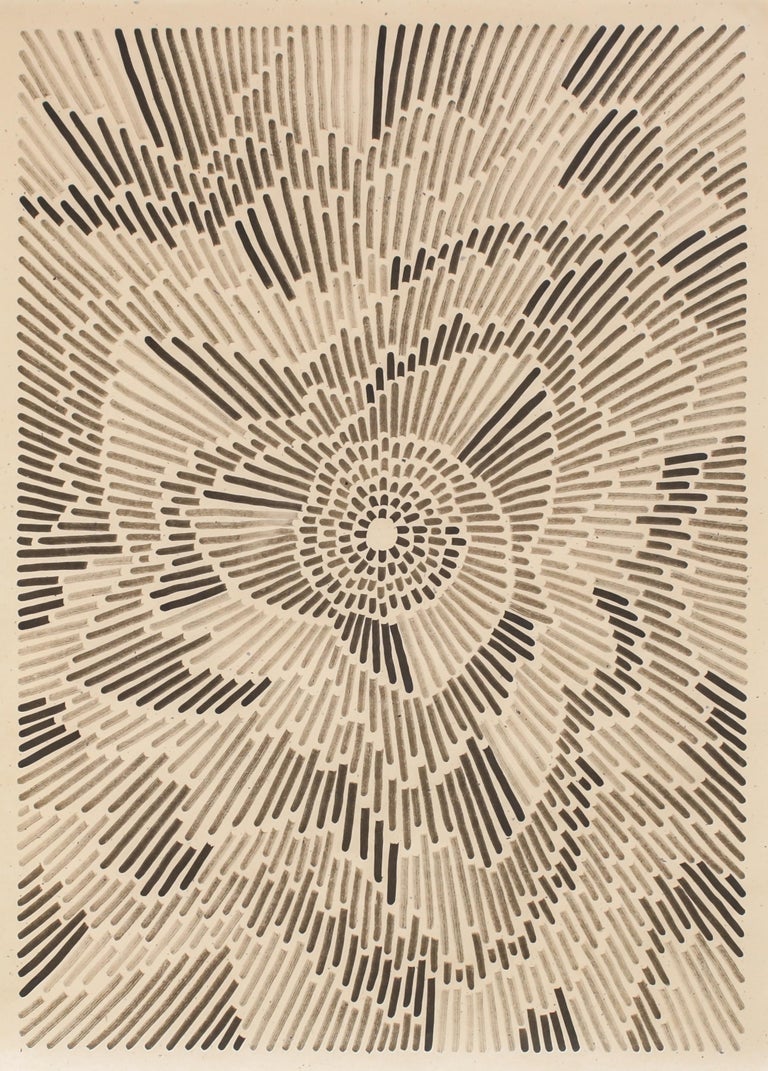 Allison Kunath - Cycle 12, Ink Painting on Paper, 2021 For Sale at 1stDibs