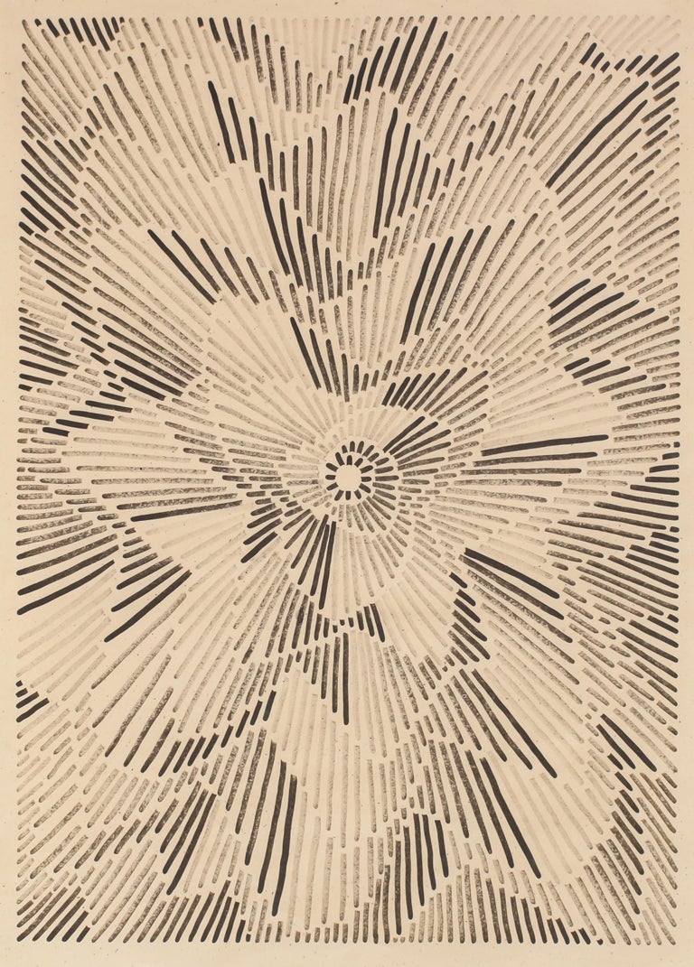 Allison Kunath - Cycle 14, Ink Painting on Paper, 2021 For Sale at 1stDibs