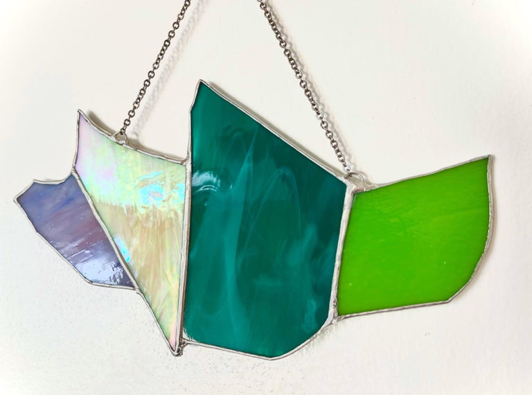 Allison Peck - 'Empress 1,' Stained glass, silver solder, silver plated ...