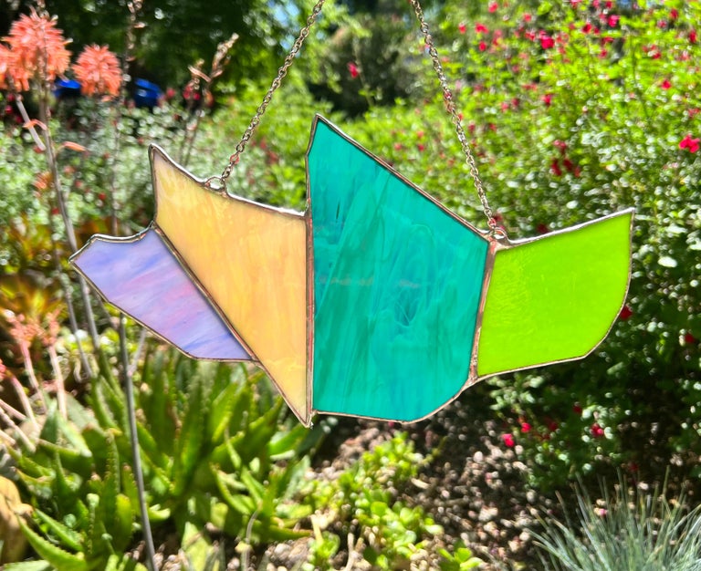 Allison Peck - 'Empress 1,' Stained glass, silver solder, silver plated ...