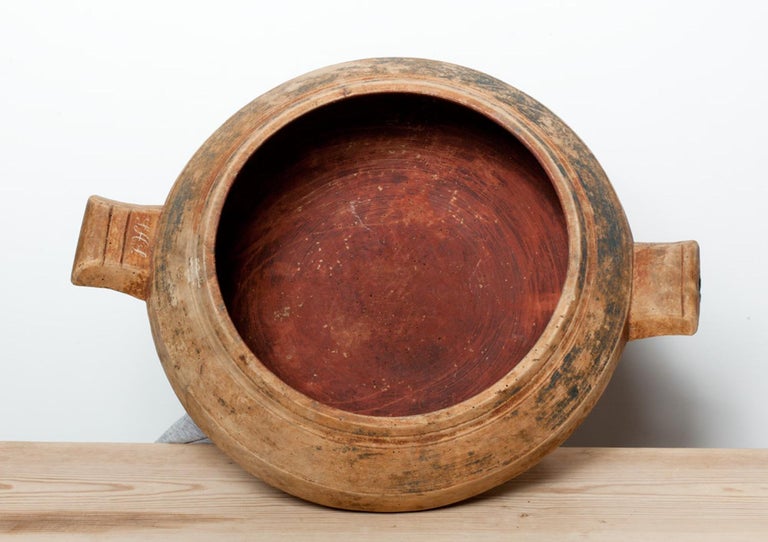 Allmoge Bowl with Falun Red Paint on Interior Initials LAS, Swedish ...