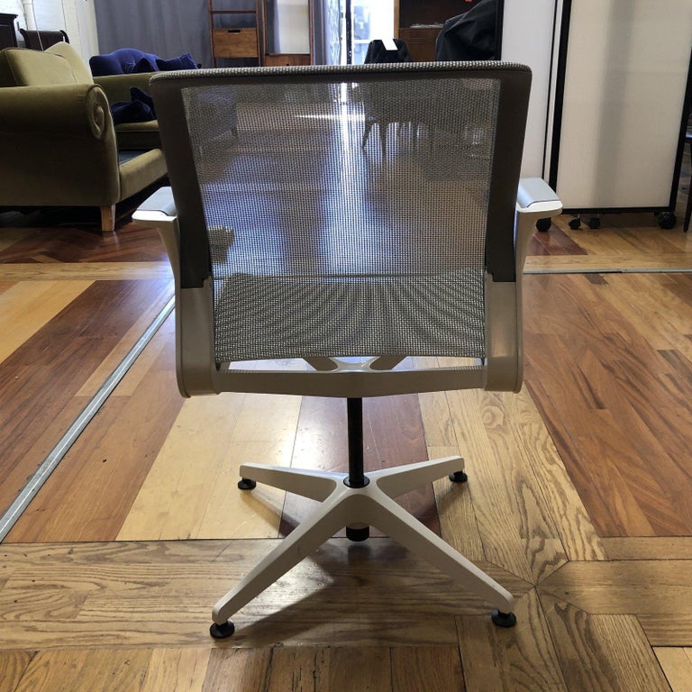 Allsteel White Folding Aware Table and Chair For Sale at 1stDibs