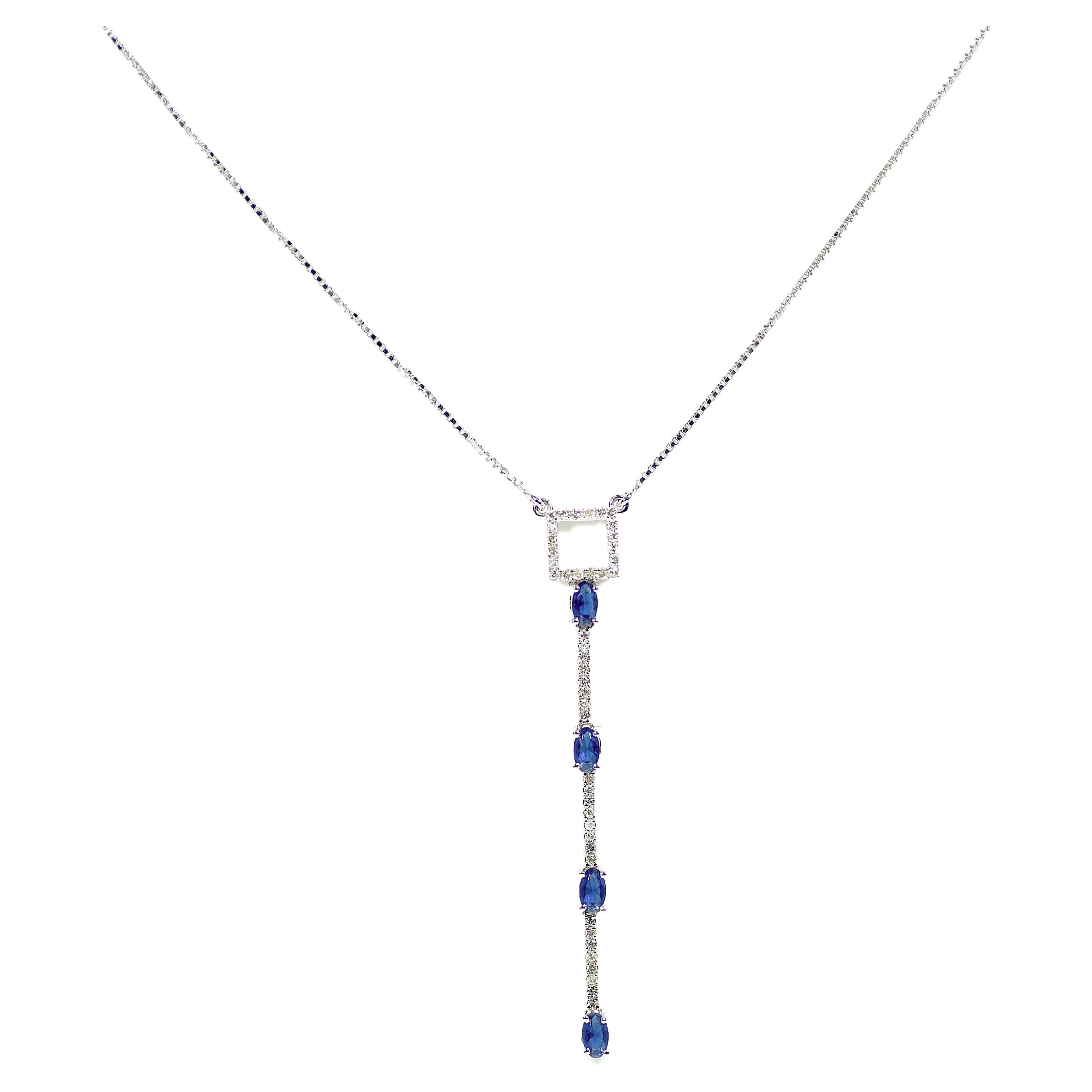 Allure Diamond Lariat Necklace For Sale at 1stDibs