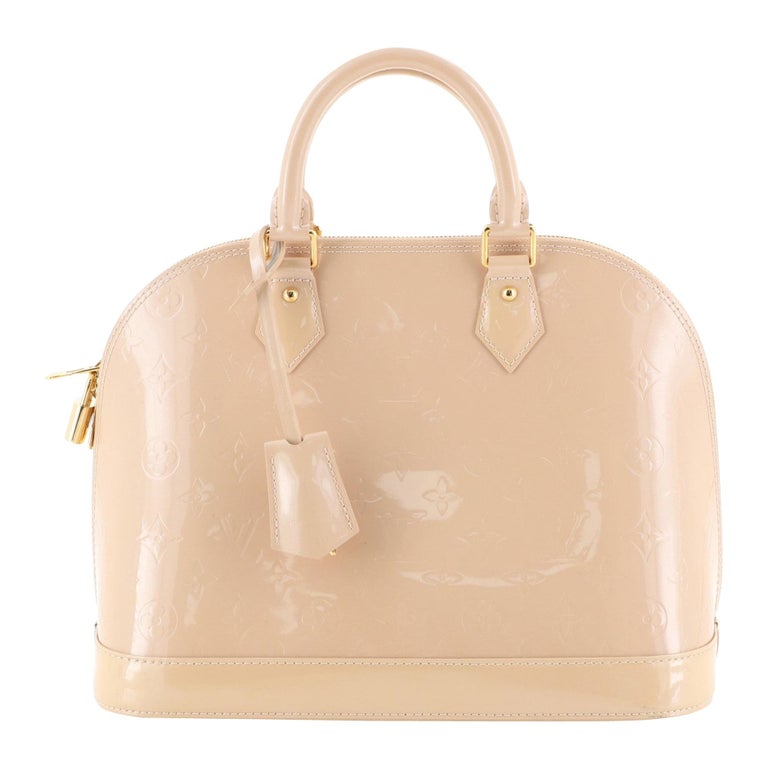 Alma Handbag Monogram Vernis PM at 1stDibs