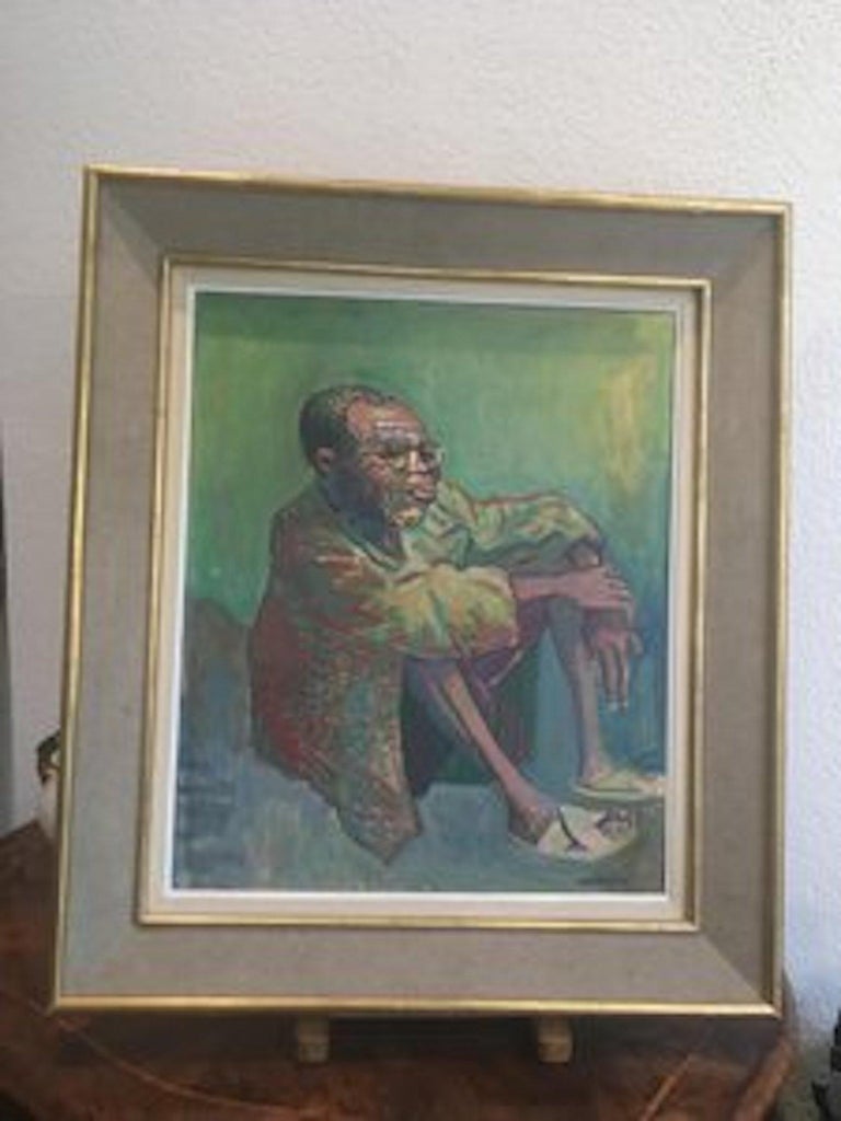 Alois Wittlin - Seated figure "Gong Hill Border of Tanganyika - Kenya ...