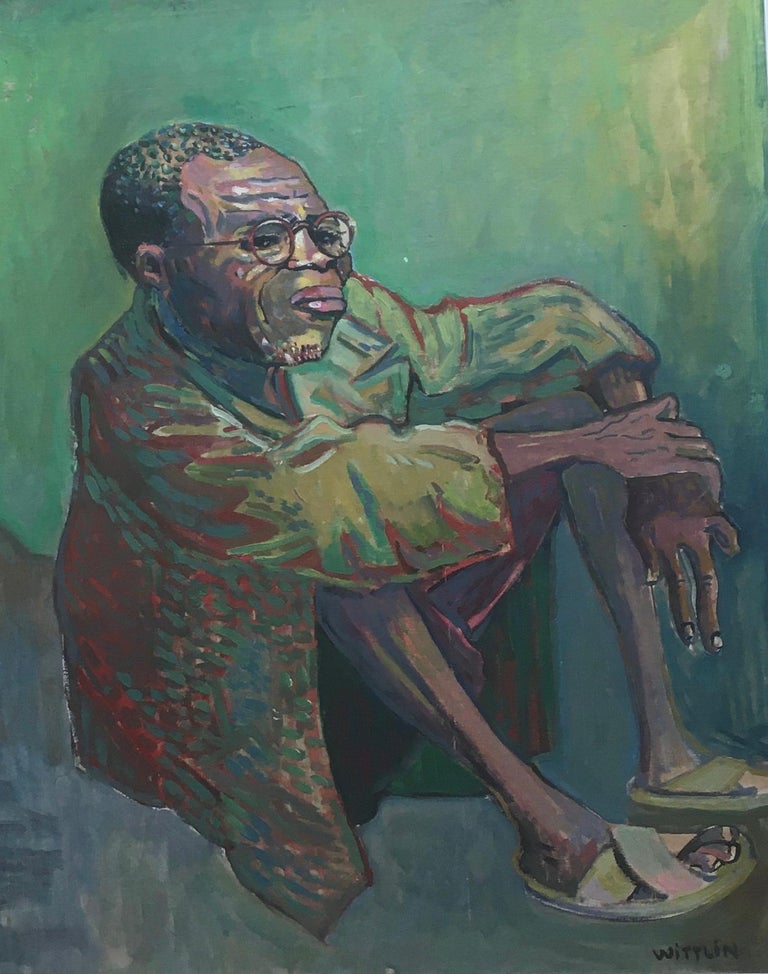 Alois Wittlin - Seated figure "Gong Hill Border of Tanganyika - Kenya ...