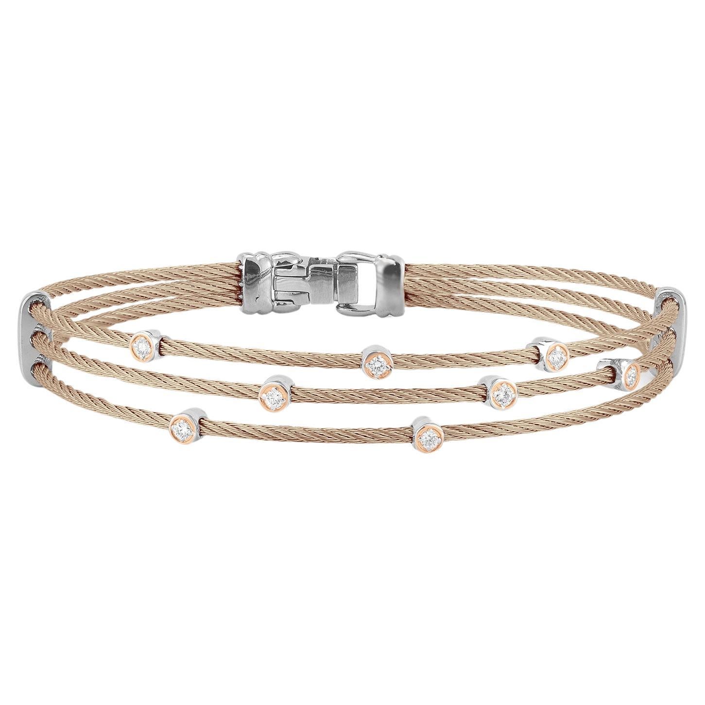 Alor Carnation Cable Triple Strand Bracelet 04-26-S386-11 For Sale at ...